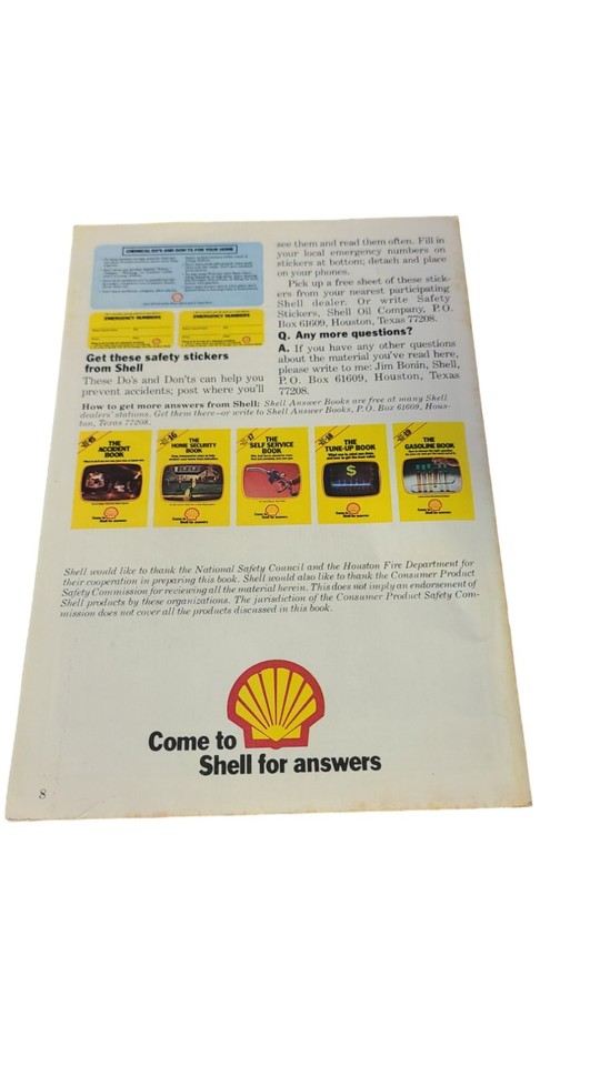 Vtg Shell Chemical Do's and Dont's Answer Book #20 Unusual Ephemera | eBay