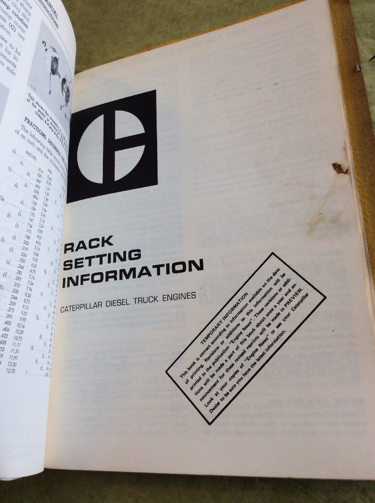 CAT CATERPILLAR 1676 DIESEL TRUCK ENGINE SHOP REPAIR SERVICE MANUAL ...