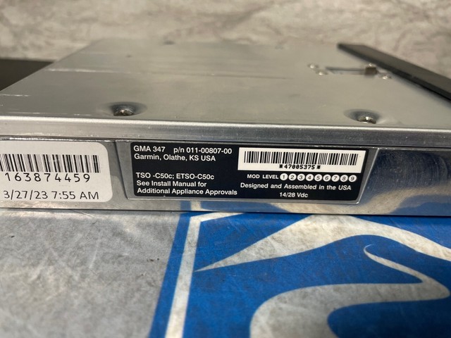 Garmin GMA 347 Audio Panel With Tray and Connectors for sale online | eBay