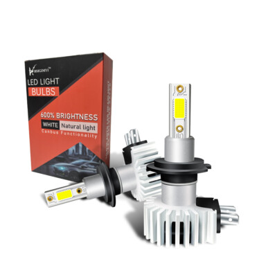 2PCS H7 COB LED Headlight Bulbs 200W 6000K High Beam For Ford Escape ...