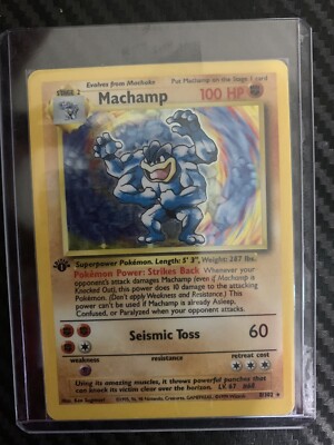 machamp 1st edition holo 8/102 | eBay