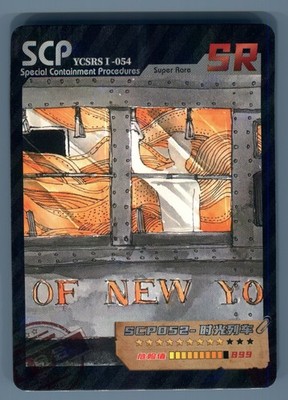 Foundation SR SCP-052 The Time Traveling Train YCSR I - 054 Card Holo ...