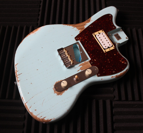 Heavy Relic Sonic Blue Ash Telemaster Guitar Body Unfinished Build | eBay