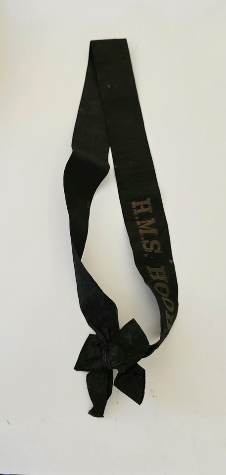 HMS Hood Gold Wire Cap Tally WW2 Royal Naval Seaman's Cap Tally, HMS ...