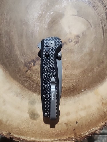 SOG Terminus XR Locking Pocket Knife Deep Carry CPM S35VN Carbon Fiber ...