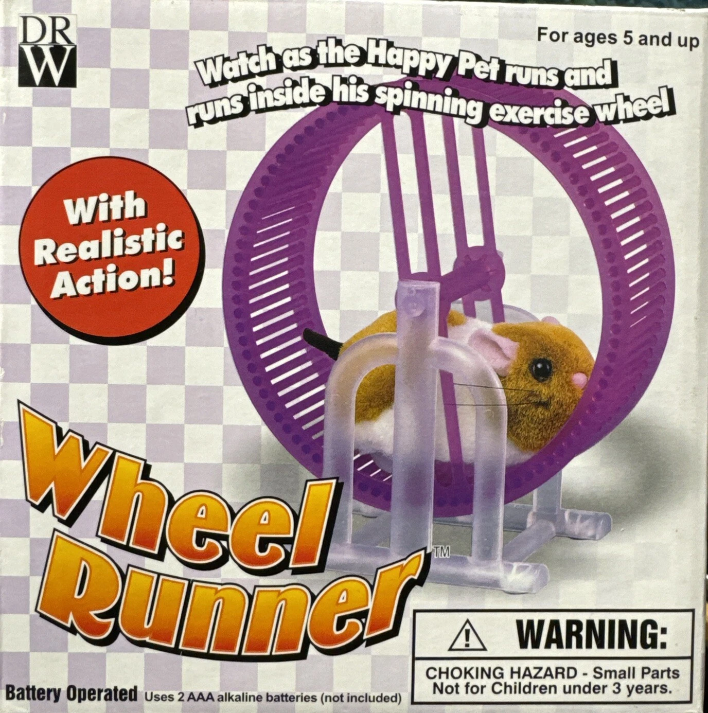 Toy Hamster Wheel Rrunner For Kids Gift Realistic Action Battery ...