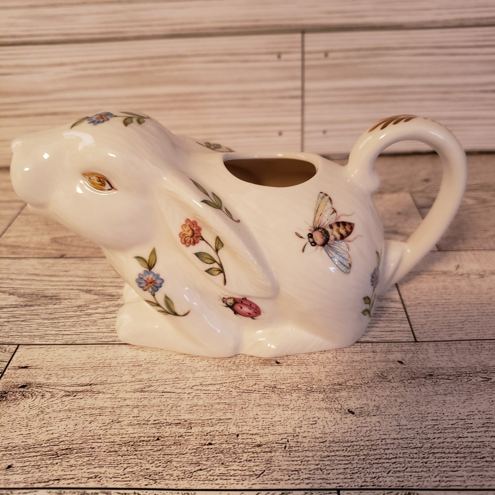 Grace Tea Ware Bunny Rabbit Creamer Flowers 5” Wide X 3” Tall | eBay