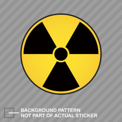 Nuke Radioactive Sticker Decal Vinyl nuclear radiation warning | eBay