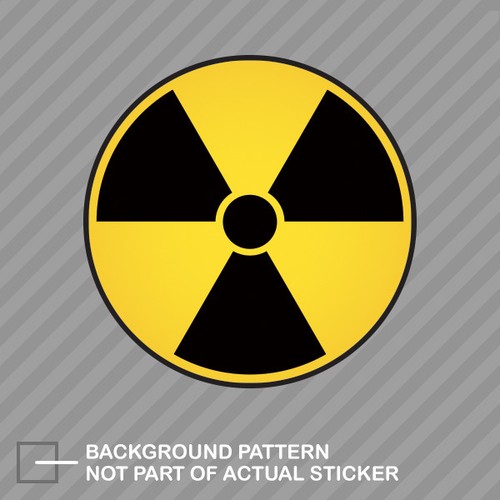Nuke Radioactive Sticker Decal Vinyl nuclear radiation warning | eBay