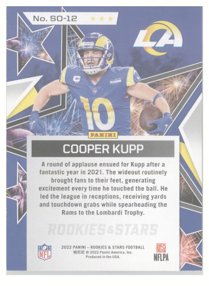 2022 Panini Rookies & Stars #SO-12 Cooper Kupp Standing Ovation | eBay