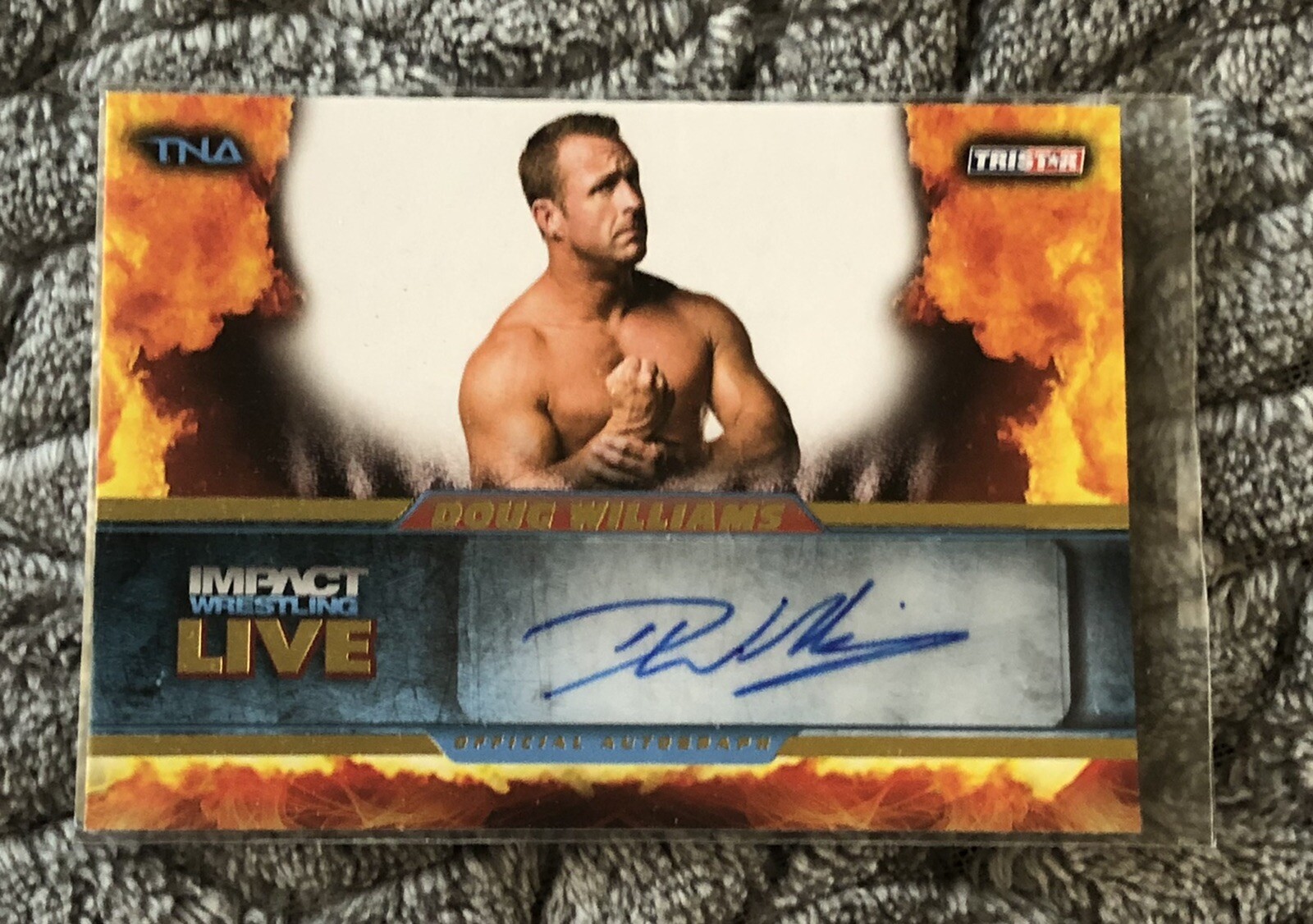 TNA Impact Live 2013 DOUG WILLIAMS Auto Card GOLD /99 TriStar A06 | eBay