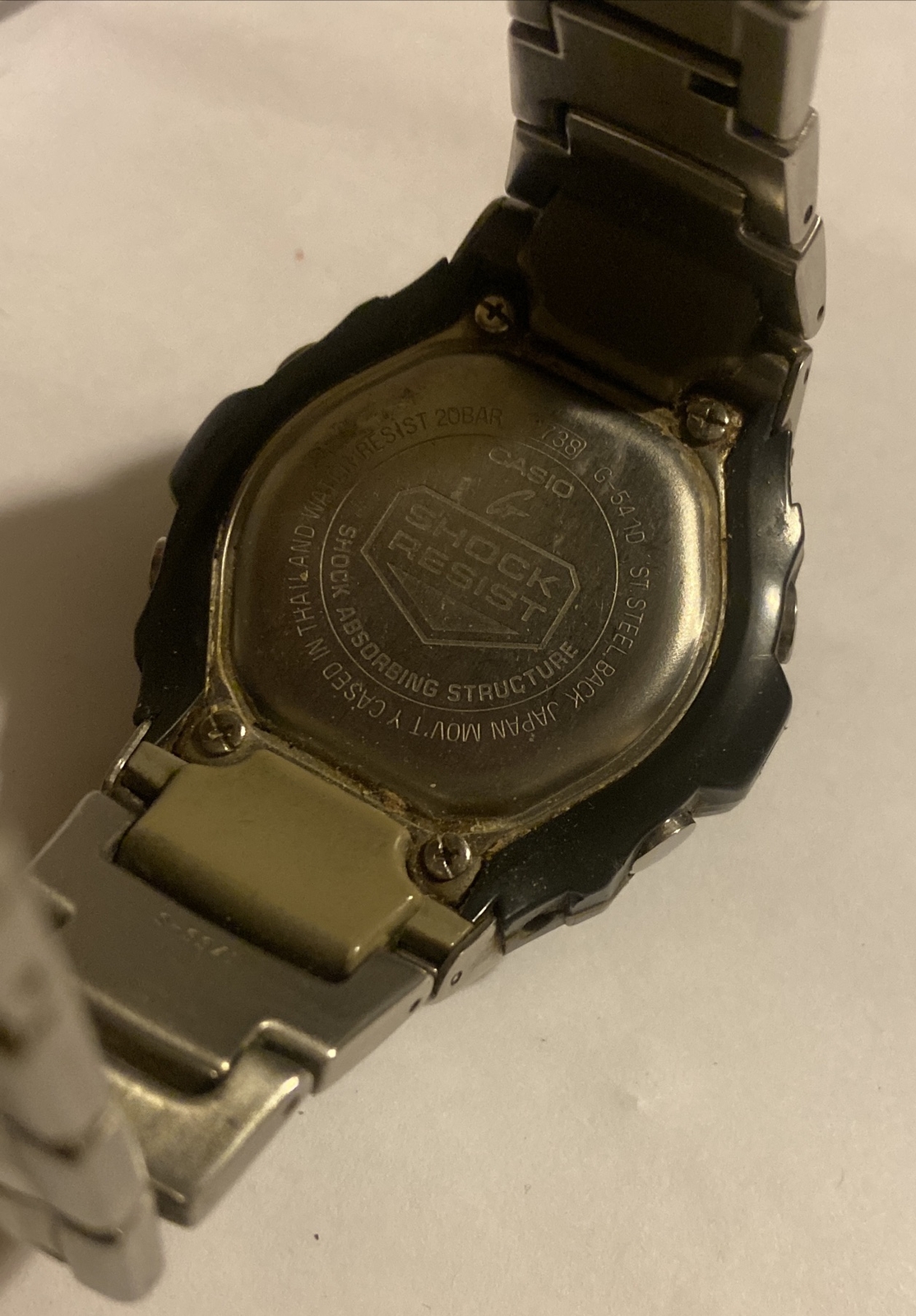 Casio G-Shock G-511 Module 2738 Stainless Steel & Black Analog Digital ...