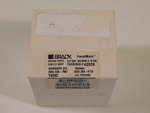 Brady 42029 2" X 50' Green Labeling Vinyl Tape for HandiMark Label ...