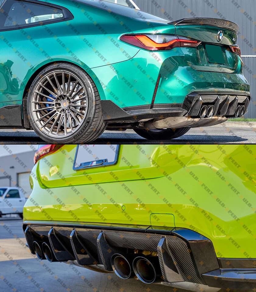 V1 MP Style Real Carbon Fiber Rear Bumper Diffuser For 2021-26 BMW G80 ...