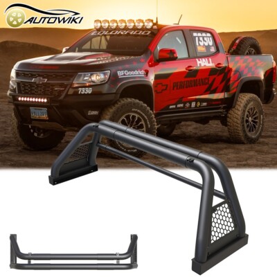 Adjustable Pickup Roll Sport Bar Chase Rack Bed Bar For 2015-2026 Chevy ...