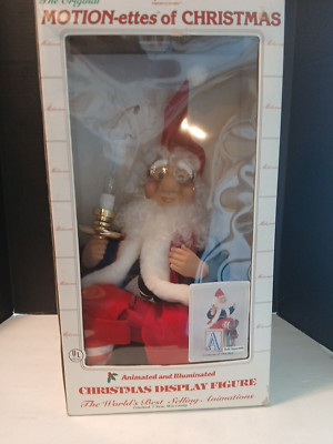 Telco Motion-etts Christmas animated illuminated Santa Elf w/ bells in ...