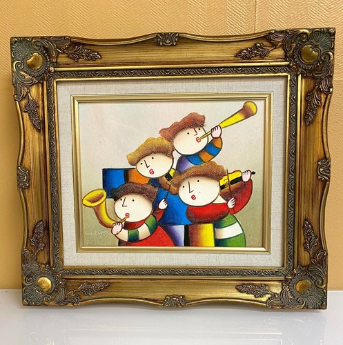 Vintage J. Roybal Oil on Canvas Painting with Frame--Signed | eBay ...