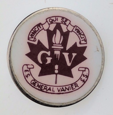 General Vanier Intermediate School Secondary Pin Logo GVSS GVIS Crest ...