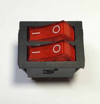 Red Illuminated On / Off Rocker switch - 6 Pin / 4 Position Free UK P&P ...