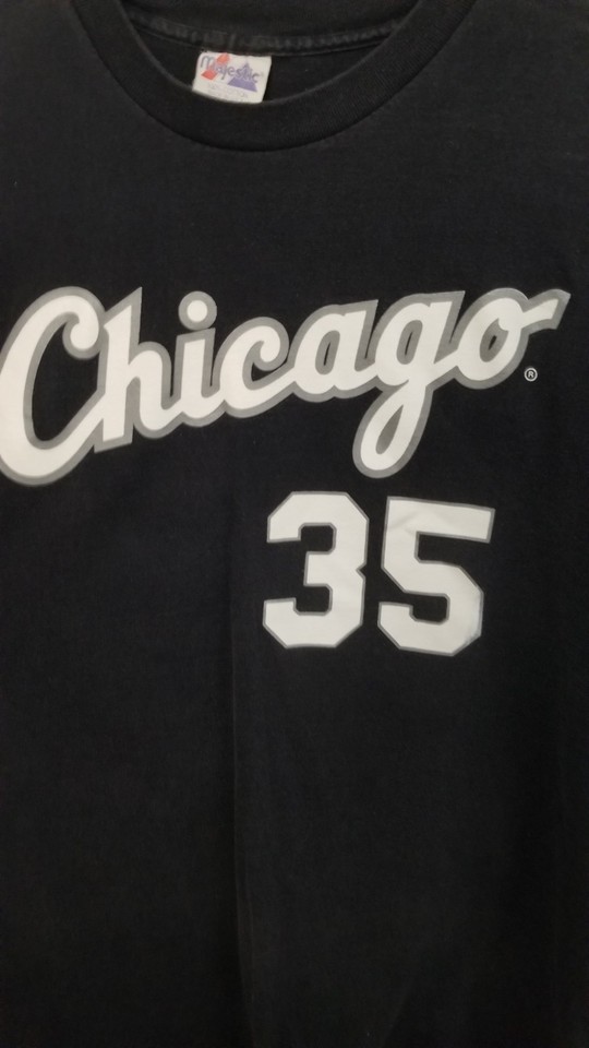 Frank Thomas #35 Chicago White Sox Vintage MLB 90s Black Jersey Shirt ...