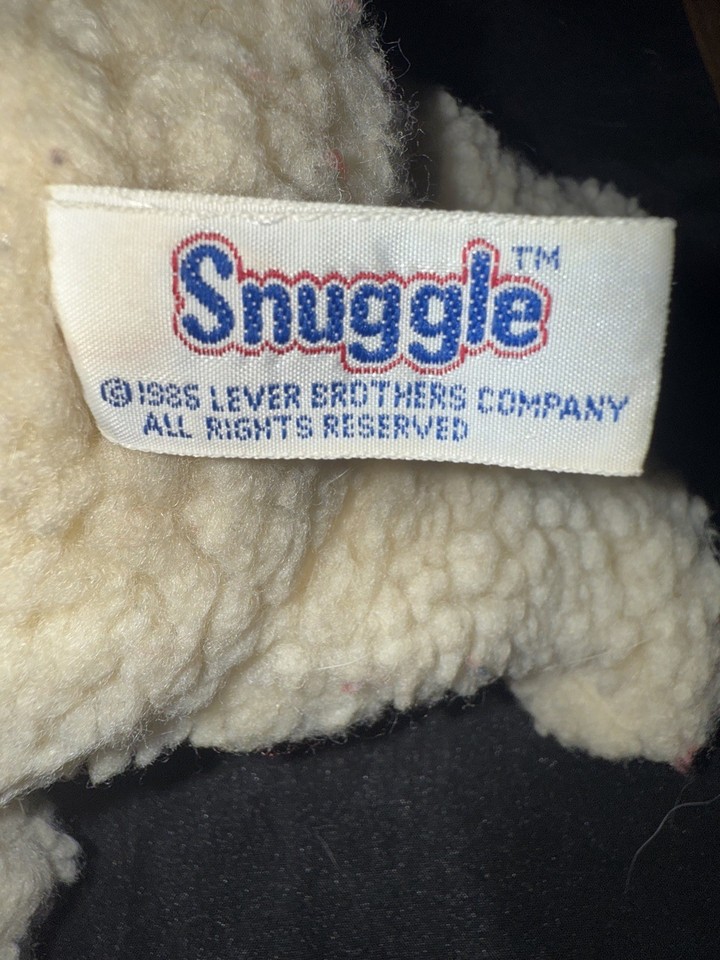 Vintage 1986 Snuggle Bear Plush Russ Berrie Lever Brothers Teddy Bear ...