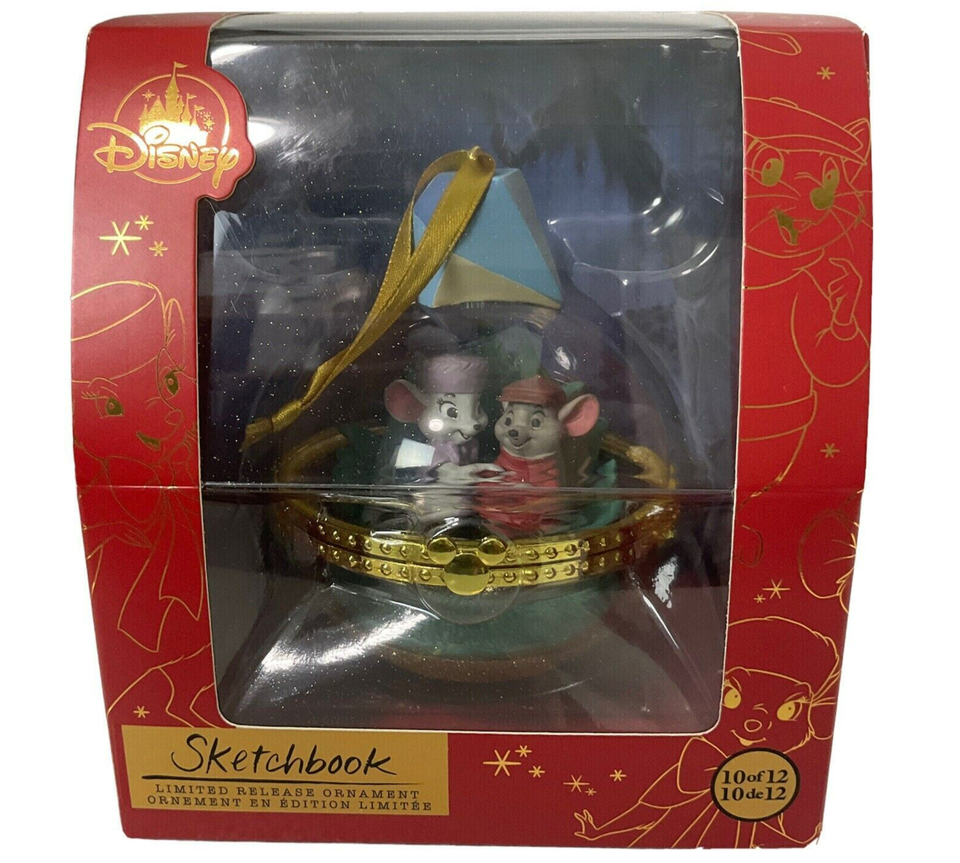 Rare Disney RESCUERS Dynamic Duos Sketchbook Series Christmas Ornament ...