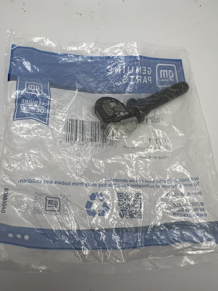 Genuine GM Chevy Buick Cadillac Snap-In TPMS Tire Pressure Sensor ...