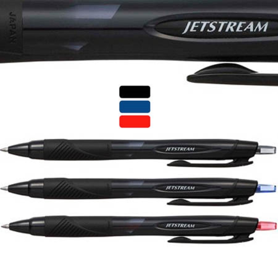 6x Uni-Ball Jetstream Black Blue Red Pen Set PERTH AU Seller SXN-157S ...