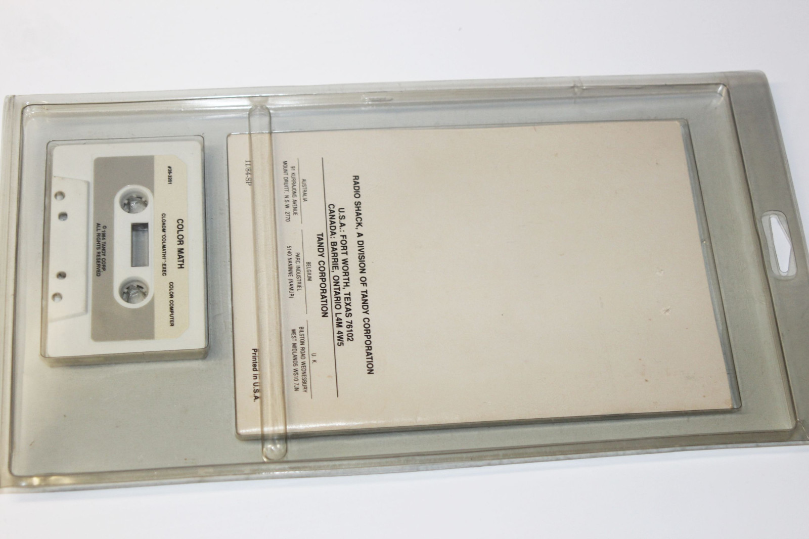 Color Math Computer Program Cassette Tape Radio Shack TRS-80 Tandy ...