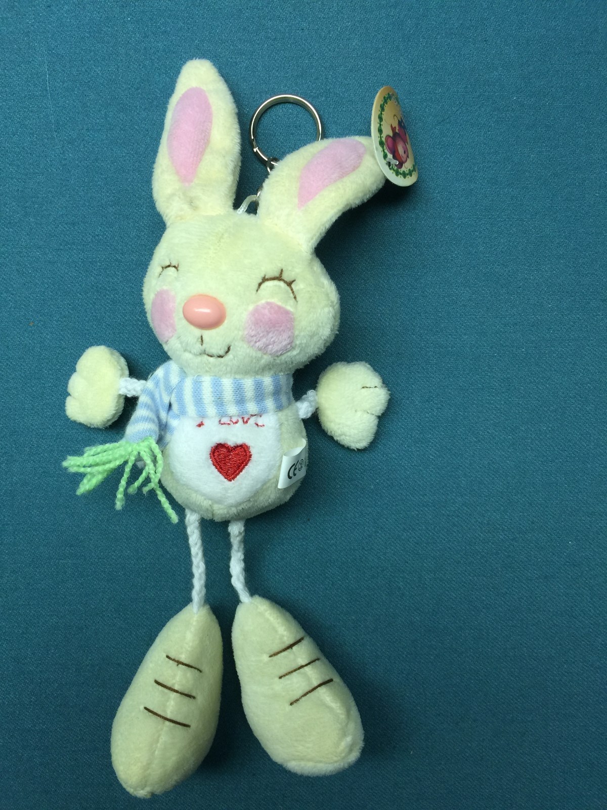 Collectible BUNNY STUFFED ANIMAL KEY CHAIN by "XU YANG TOY" NEW 9" | eBay