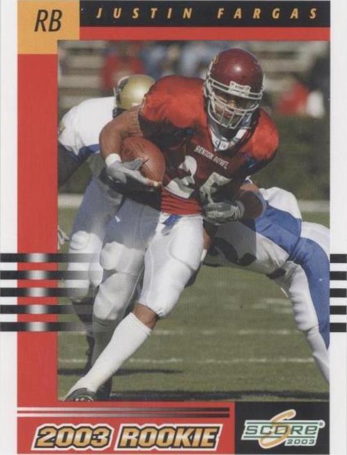 2003 Score Justin Fargas #285 for sale | eBay