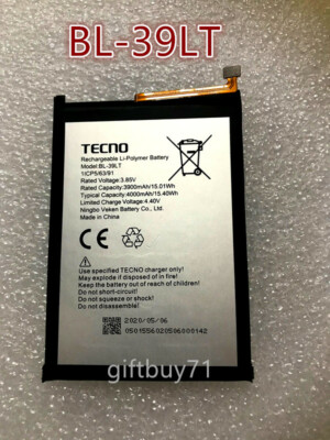NEW BL-39LT Battery For TECNO BL-39LT Mobile Phone Rechargeable ...