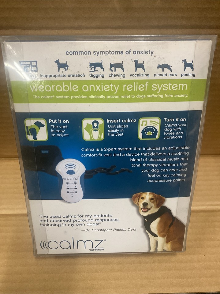 Calmz Anxiety Relief System for Dogs X-Large 32”-44” Chest Wearable ...