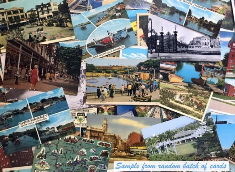 Vintage lot of postcards ~ 25 Random Postcards from the 1920s to '70s ...