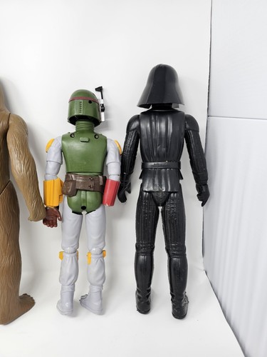Vintage Kenner Star Wars 12 Inch Figure Lot Vader Boba Fett Chewbacca ...