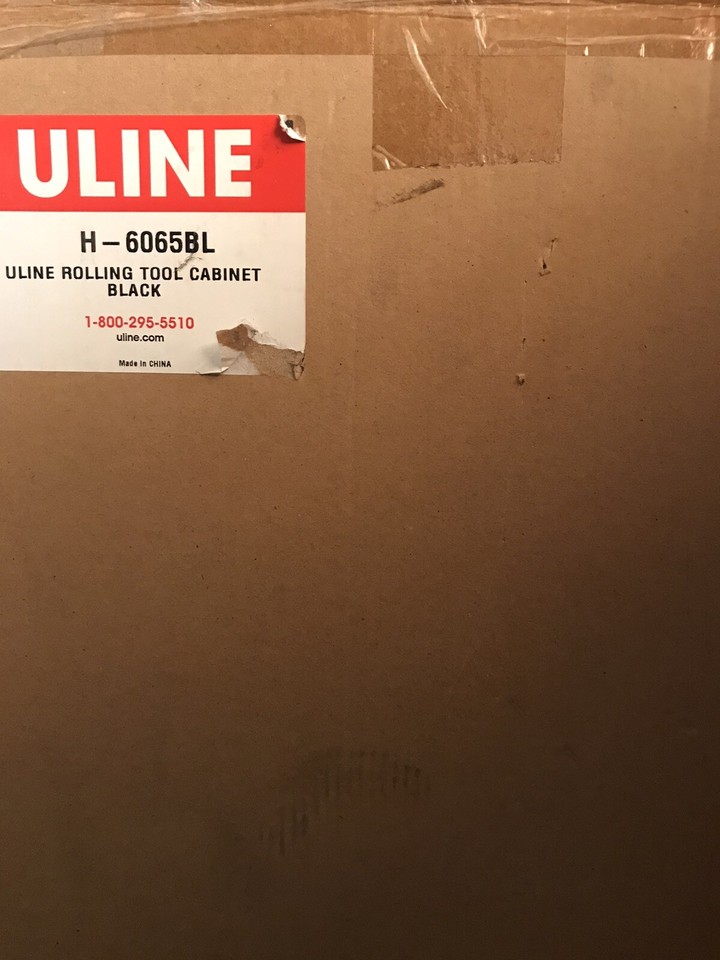 Rolling Tool Chest Seat -ULINE H-6065BL Black New | eBay