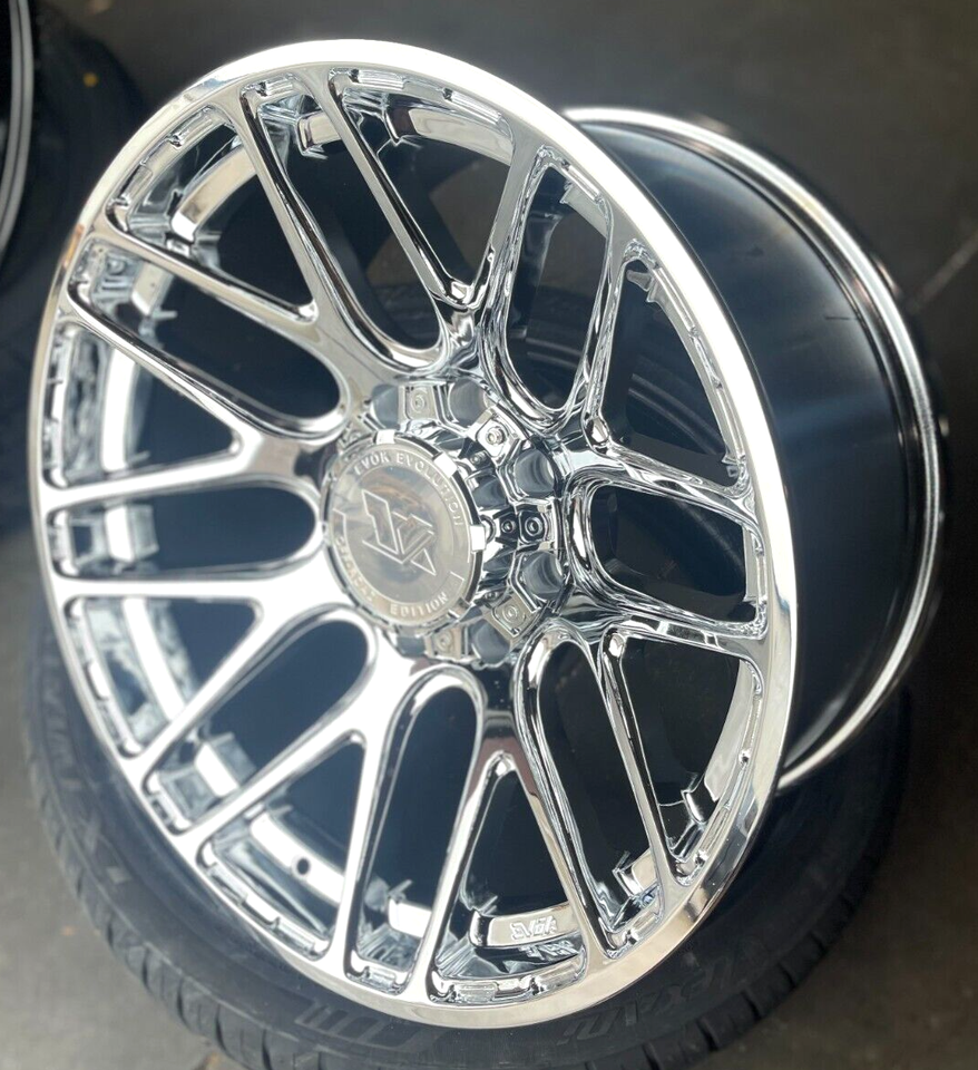 4x NEW! 20X10 Evok EV501 Wheels & Tires Chrome 8x170 Ford F250 F350 | eBay