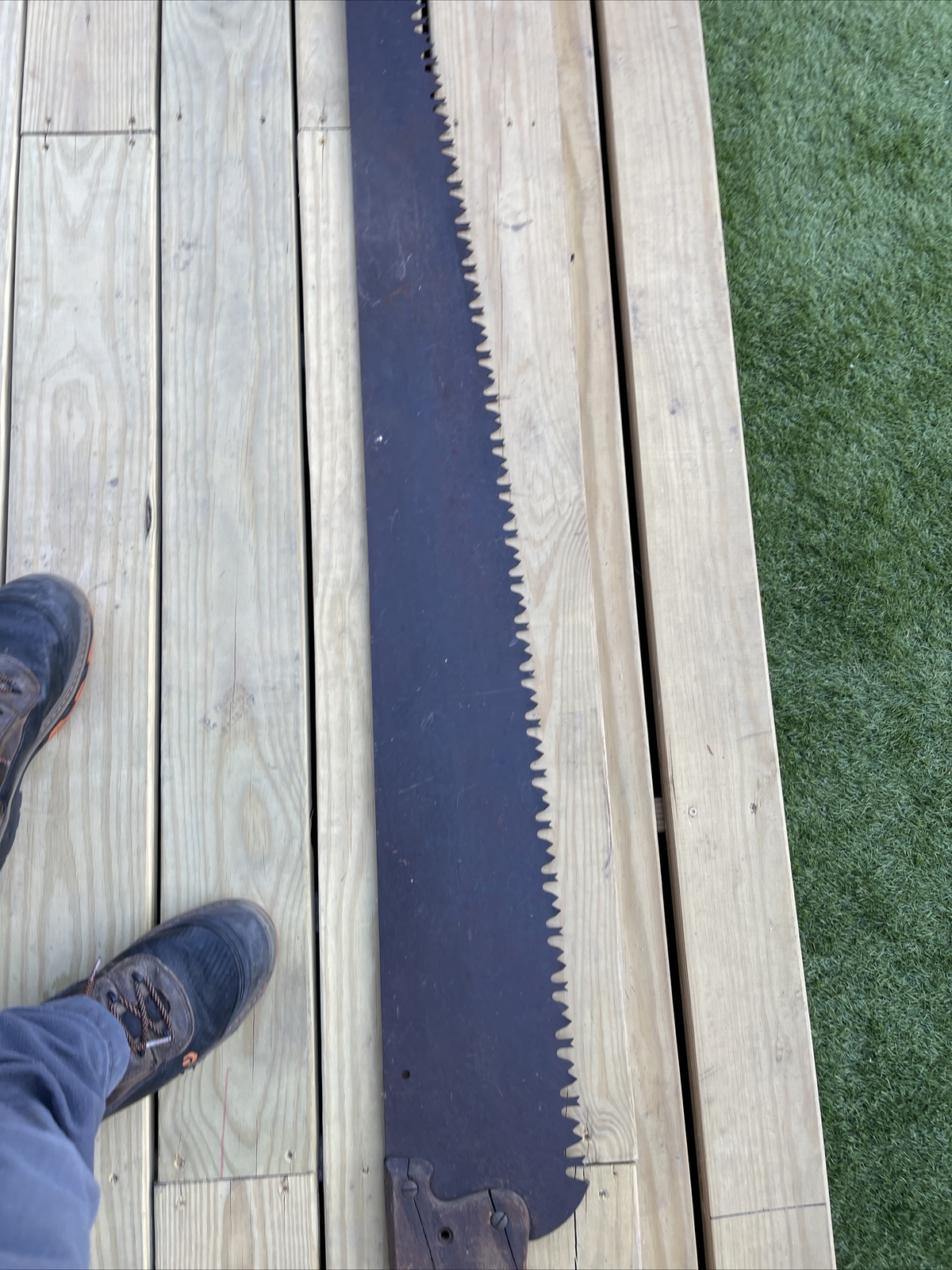 Vintage warranted Superior 2 Man Crosscut Saw 54” Blade Tree Logger 59 ...