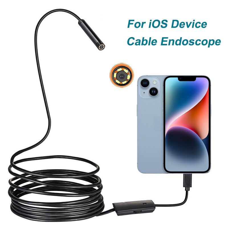 Waterproof Endoscope Snake Cam Inspection Camera iOS iPhone 14/13/12/11 ...