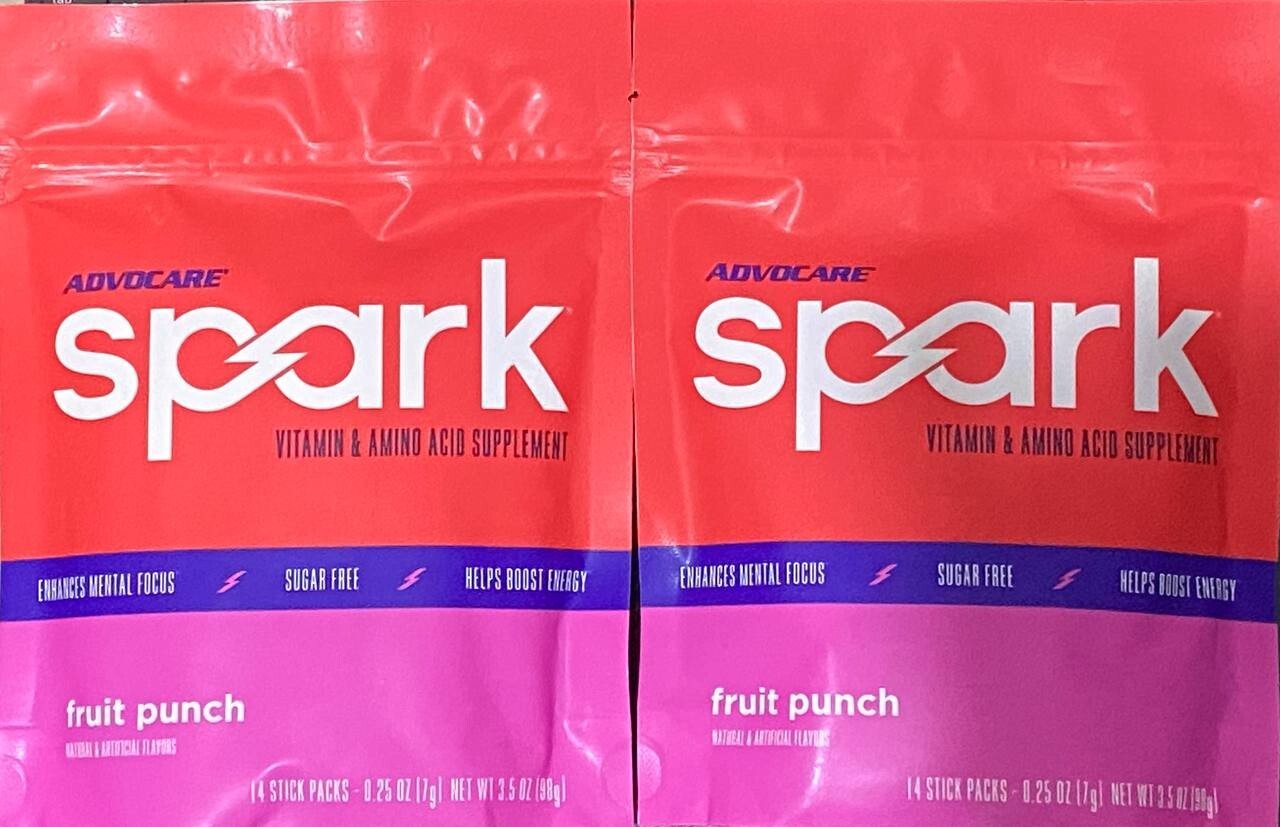 Advocare-Spark Energy Vitamin & Amino Acid -Fruit Punch (2-Pack) NEW ...