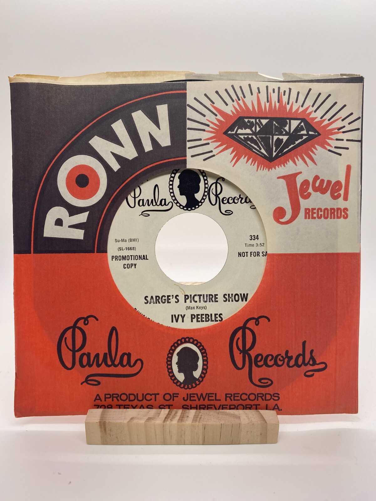 IVY PEEBLES Listen To The People / Sarge's Picture PAULA 334 PROMO 45 7 ...