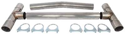 JEGS 30531 H-Pipe Kit 2.5 Dia. 16-gauge 409 Stainless Steel | 0889944039372