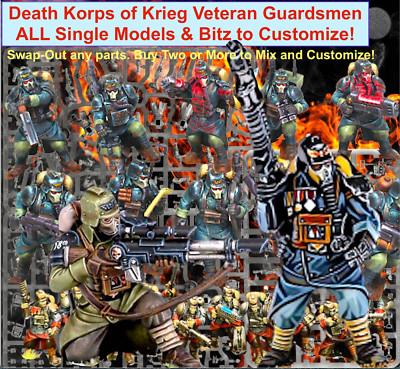 Single DEATH KORPS of KRIEG VETERAN GUARDSMEN Model~Games Workshop ...