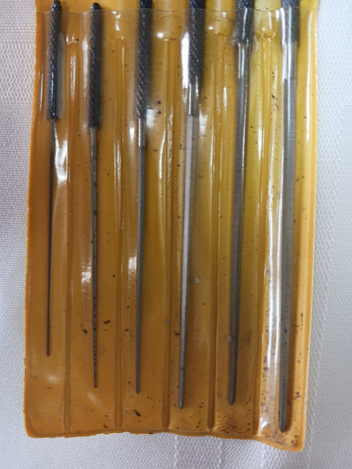 Vintage French Rasp‑Toothed Cutting Reamers Set (6) – 2mm–3.2mm Sizes ...
