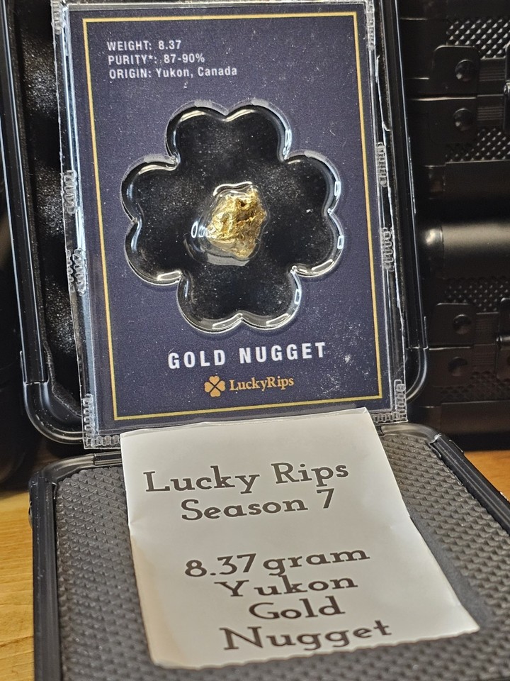 Rare Yukon Gold Nugget Lucky Rips Series 7 Charm Chase 8.37 Gold Nugget ...