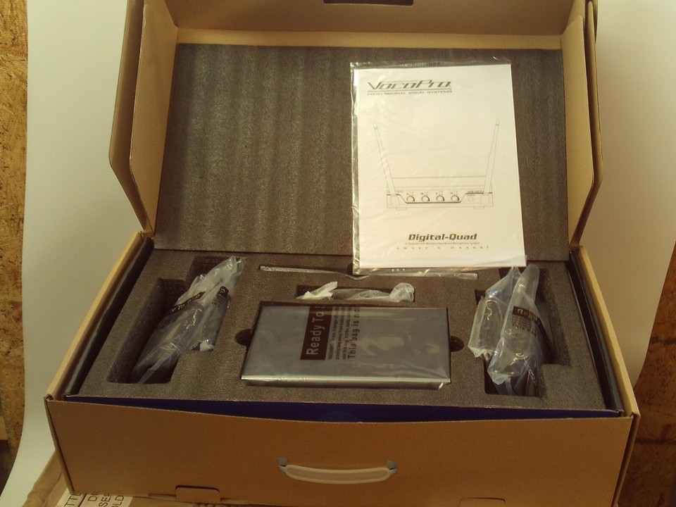 Vocopro® DIGITAL-QUAD-B2 Hybrid 4-Channel LAVALIERE HEADSET WIRELESS ...