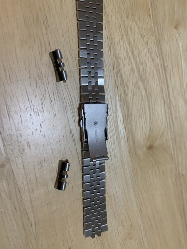 SEIKO 20mm jubilee stainless steel Strap /Bracelet With curved lug ends ...