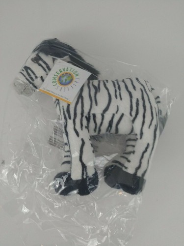New Conservation Collection Zebra plush stuffed animal 8" long | eBay