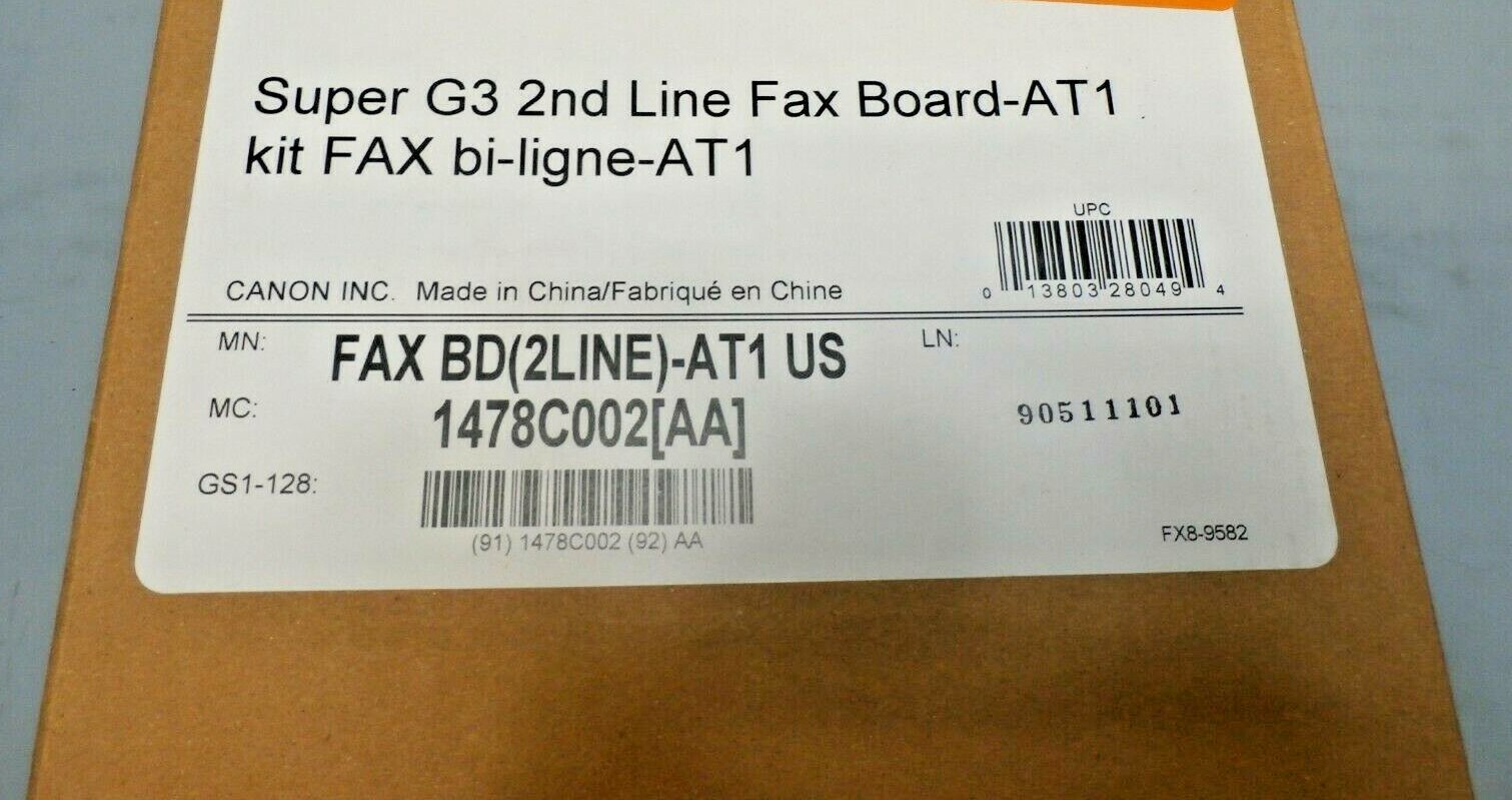 New Canon Super G3 2nd Line Fax Board-AT1 (1478C002AA) | eBay