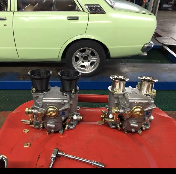 4 X WEBER 40x55mm DCOE / DELLORTO 3D PRINTED RAM PIPE / VELOCITY STACK ...